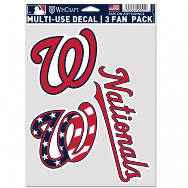 Washington Nationals Fan Decals - 3 Pack - Sports Unlimited