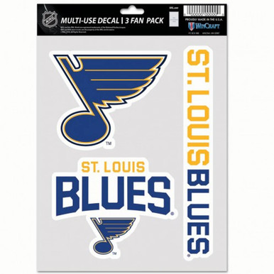 St. Louis Blues Fan Decals - 3 Pack - Sports Unlimited