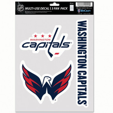 Washington Capitals Fan Decals - 3 Pack - Sports Unlimited