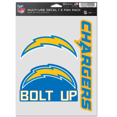 Los Angeles Chargers Fan Decals - 3 Pack - Sports Unlimited