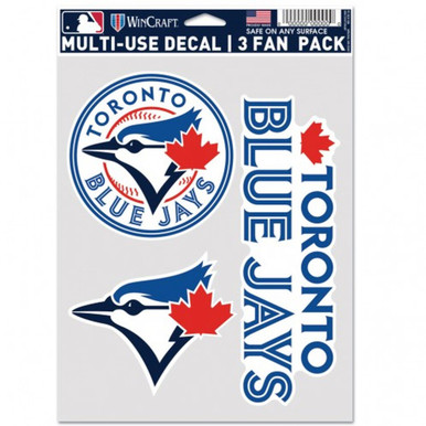 Toronto Blue Jays Fan Decals - 3 Pack - Sports Unlimited