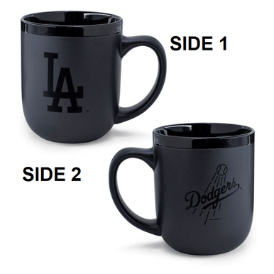 Los Angeles Dodgers 17 oz. Matte Black Coffee Mug - Sports Unlimited