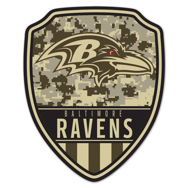 Baltimore Ravens Shield Shape Wood Sign - Sports Unlimited