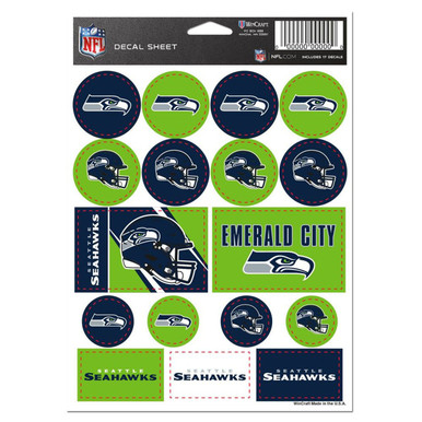 Seattle Seahawks Vinyl Decal Sheet - Sports Unlimited