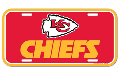 Kansas City Chiefs License Plate - Sports Unlimited