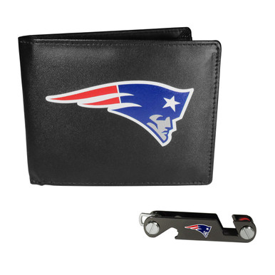 New England Patriots Bi-fold Wallet & Key Organizer - Sports Unlimited