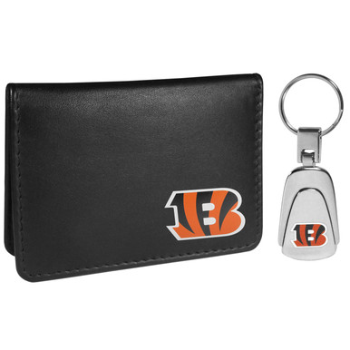 Cincinnati Bengals Weekend Bi-fold Wallet & Steel Key Chain - Sports ...