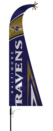 Baltimore Ravens Premium Feather Style Flag - Sports Unlimited