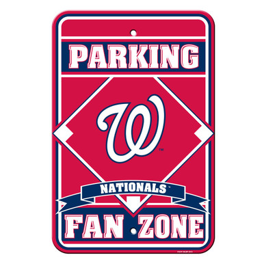 Washington Nationals 12" x 18" Plastic Sign - Sports Unlimited