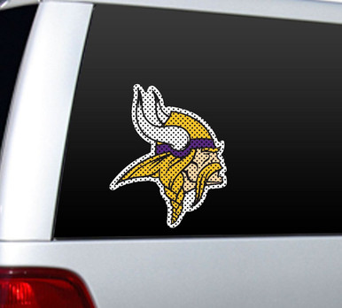 Minnesota Vikings 12" Die-Cut Window Film - Sports Unlimited