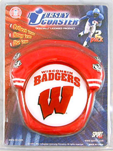 Wisconsin Badgers Jersey Coaster Set - Sports Unlimited