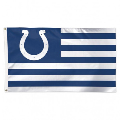 Indianapolis Colts 3' x 5' Deluxe Americana Flag - Sports Unlimited