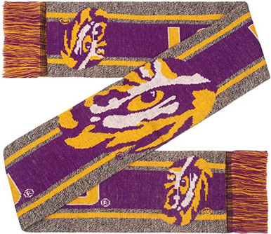 LSU Tigers Big Logo Wordmark Scarf - Sports Unlimited