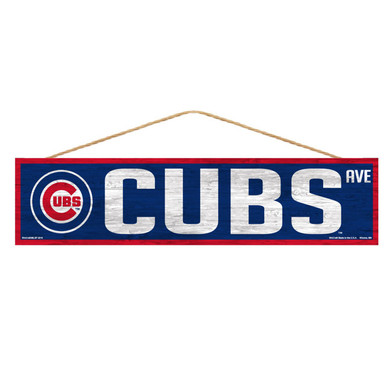 Chicago Cubs Wood Avenue Sign - Sports Unlimited