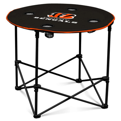 Cincinnati Bengals Round Folding Table - Sports Unlimited