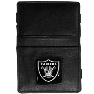 Las Vegas Raiders Leather Jacob's Ladder Wallet - Sports Unlimited