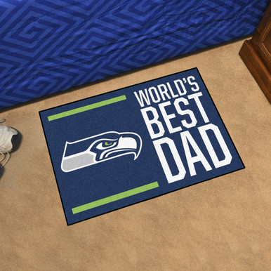 Seattle Seahawks World's Best Dad Starter Mat - Sports Unlimited