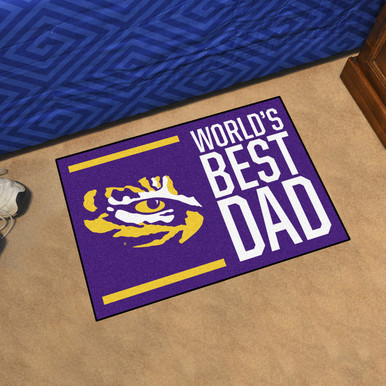 LSU Tigers World's Best Dad Starter Mat - Sports Unlimited