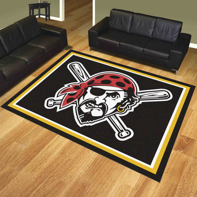 Pittsburgh Pirates 8' x 10' Plush Area Rug - Sports Unlimited