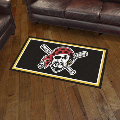 Pittsburgh Pirates 3' x 5' Plush Area Rug - Sports Unlimited