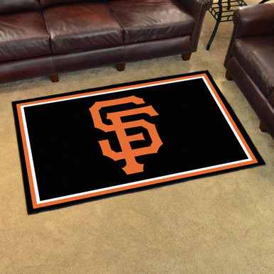 San Francisco Giants 4' x 6' Plush Area Rug - Sports Unlimited