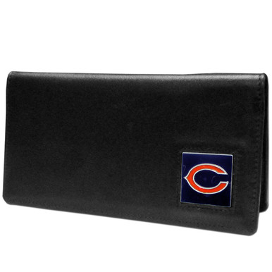 Chicago Bears Leather Checkbook Cover - Sports Unlimited