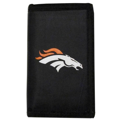 Denver Broncos Velcro Tri-fold Wallet - Sports Unlimited