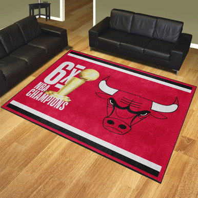 Chicago Bulls Dynasty 8' x 10' Plush Area Rug - Sports Unlimited