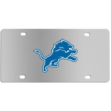 Detroit Lions Steel License Plate Wall Plaque - Sports Unlimited