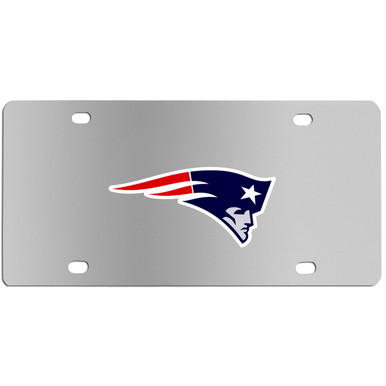 New England Patriots Steel License Plate Wall Plaque - Sports Unlimited
