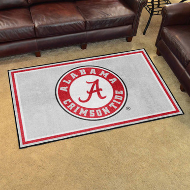 Alabama Crimson Tide 4' x 6' Plush Area Rug - Sports Unlimited