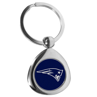 New England Patriots Round Teardrop Key Chain - Sports Unlimited