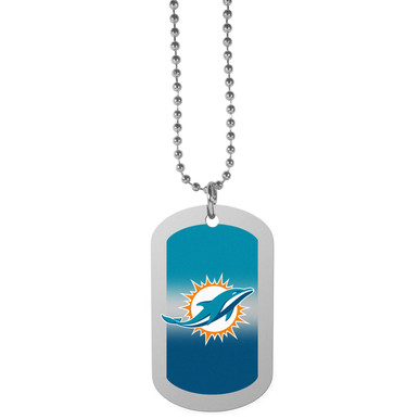 Miami Dolphins Team Tag Necklace - Sports Unlimited