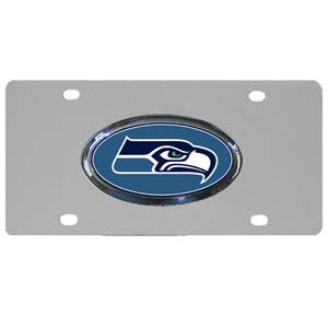 Seattle Seahawks Dome Steel License Plate - Sports Unlimited