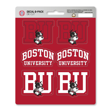 Boston Terriers 6 Count Mini Decal Sticker Pack - Sports Unlimited