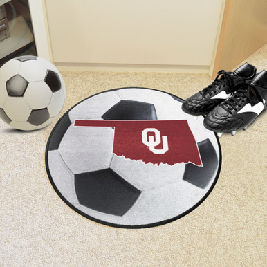 Oklahoma Sooners 27" Soccer Ball Mat - Sports Unlimited
