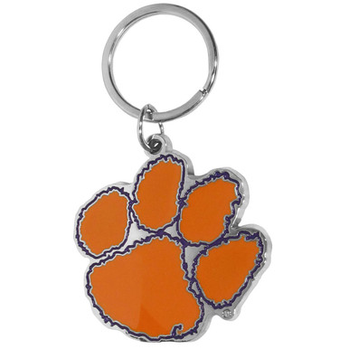 Clemson Tigers Enameled Key Chain - Sports Unlimited