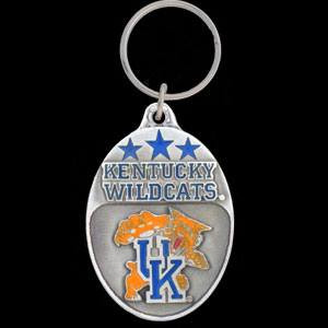 Kentucky Wildcats Carved Metal Key Chain - Sports Unlimited