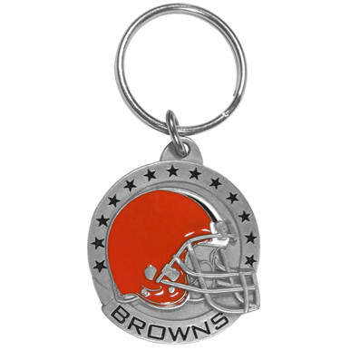 Cleveland Browns Carved Metal Key Chain - Sports Unlimited