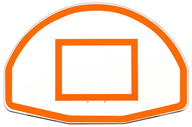 First Team 36" x 54" Fan-Shaped Aluminum Basketball Backboard - Sports ...
