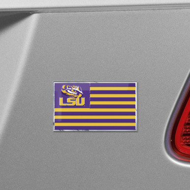 LSU Tigers Embossed State Flag Emblem - Sports Unlimited
