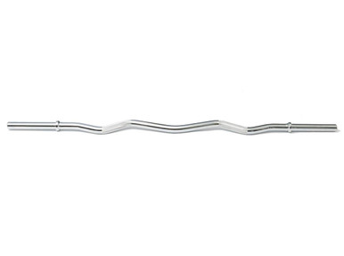 York Chrome Curl Bar with Fixed Inner Collars - Sports Unlimited