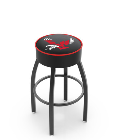Eastern Washington Eagles Black Base Swivel Bar Stool - Sports Unlimited