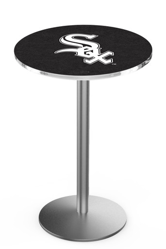 Chicago White Sox Pub Table with Stainless Steel Round Base - Sports ...