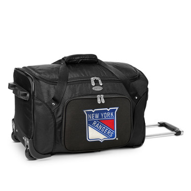 New York Rangers 22" Rolling Duffle Bag - Sports Unlimited