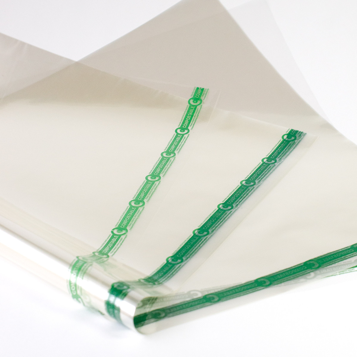 Compostable Cellophane Wrap - 18x30" Cut Sheets