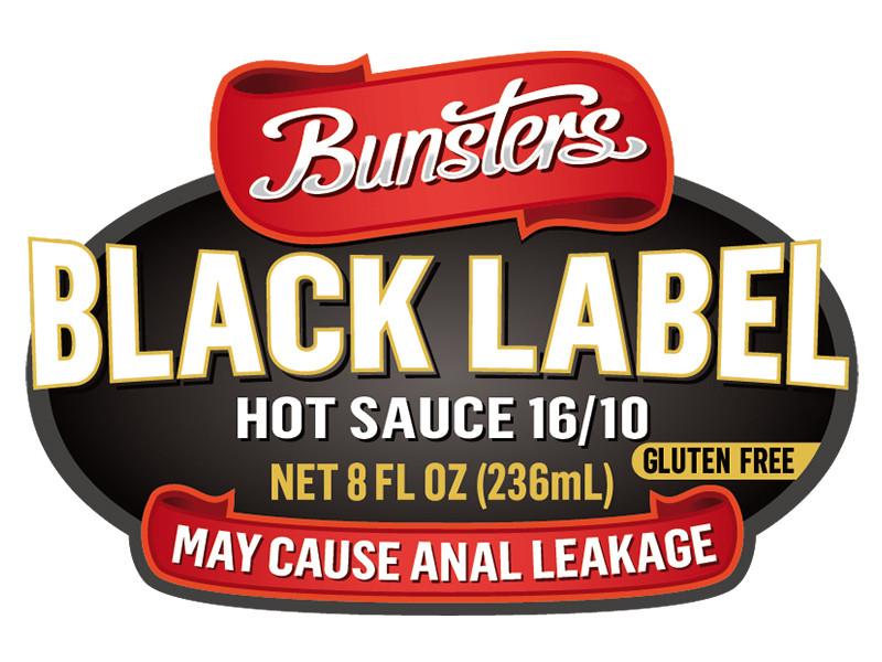 Bunsters Black Label 16/10 Heat Hot Sauce