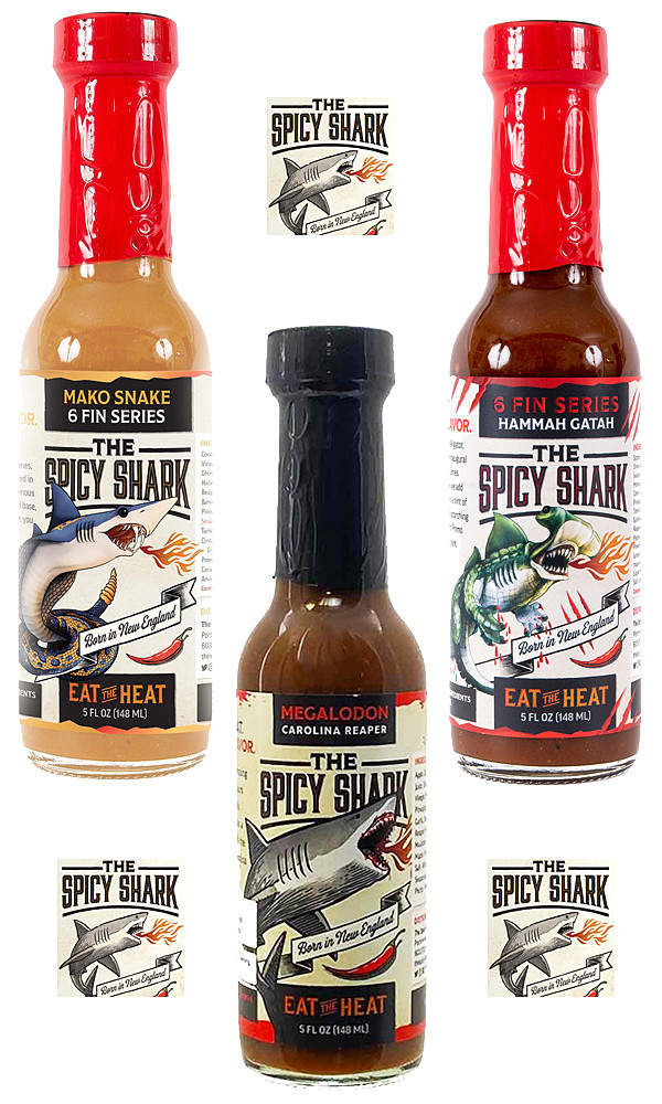 Spicy Shark Maple and Wing Sauce 3 Pack