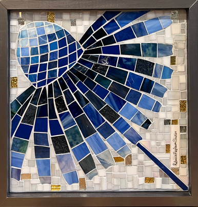 Glass Mosaic, Midnight Coneflower - Twigs & Leaves Gallery