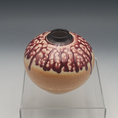 Red Ash Vase - Twigs & Leaves Gallery